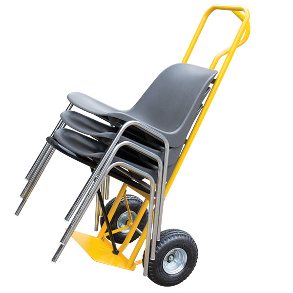 P Handle Pneumatic Chair Trolley (PHR114) - Richmond Wheel & Castor Co