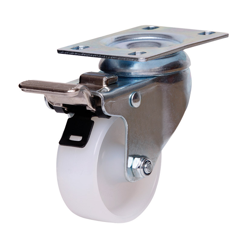 75mm Nylon Wheel 125kg Capacity Castor (S3304) - Richmond Wheel & Castor Co