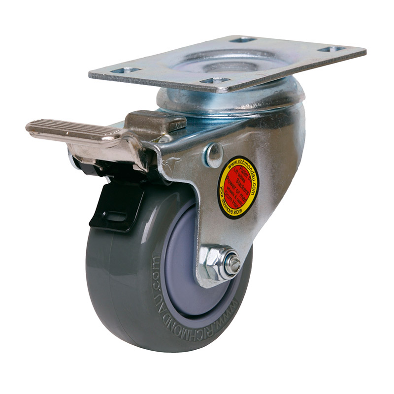 75mm Poly Nylon Wheel 80kg Capacity Castor (S3310B) - Richmond Wheel ...