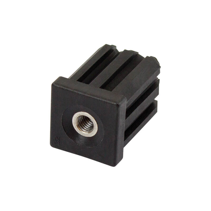 32mm Square M8 Threaded Tube End Mild Steel (TIR32SQM08) - Richmond ...