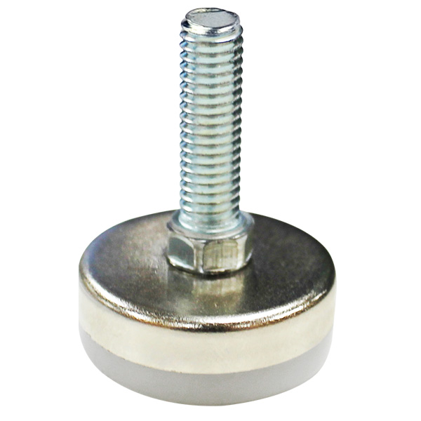 25mm X M6 Steel/Nylon Fixed Leveling Foot (LVR069A) - Richmond Wheel ...