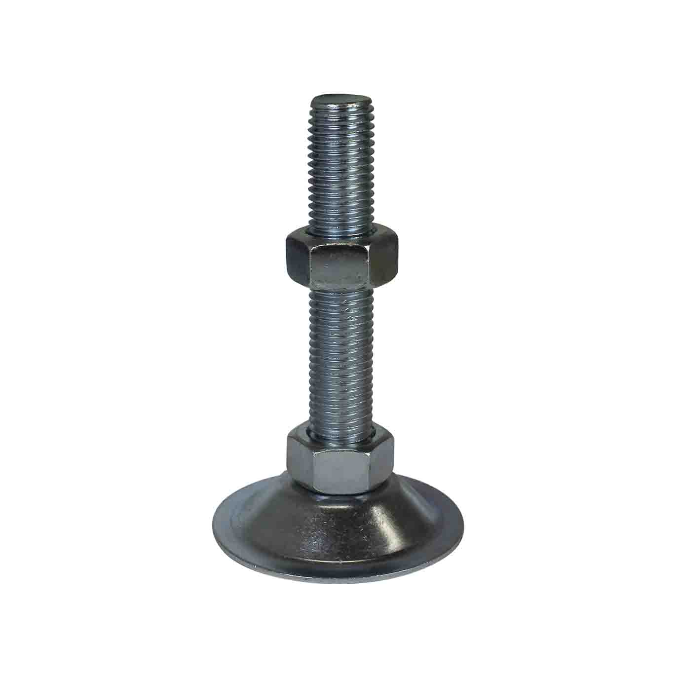 100mm X M20 Steel Fixed Leveling Foot (LVR098) - Richmond Wheel & Castor Co