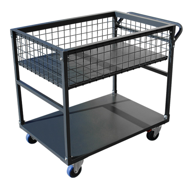 2 Tier 900 x 600mm Stock Picking Trolley with Mesh Top (PFR134 ...