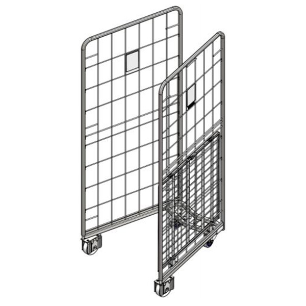 2 Sided Roll Cage - A Base (RCR200) - Richmond Wheel & Castor Co