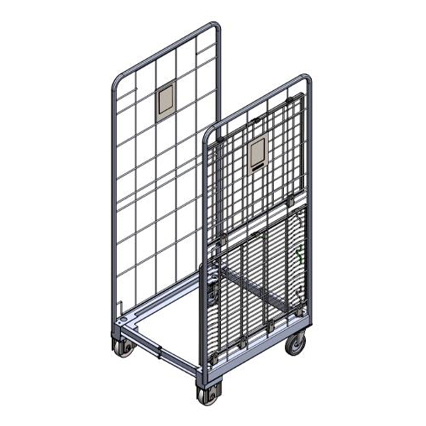 2 Sided Foldable Roll Cage With Fixed Shelf (RCR221) - Richmond Wheel ...