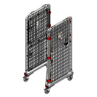 4 Sided Security Roll Cage – Z-Base (RCR511) - Richmond Wheel & Castor Co