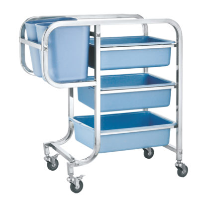Stainless Steel Cleaning Cart (LTR008) - Richmond Wheel & Castor Co