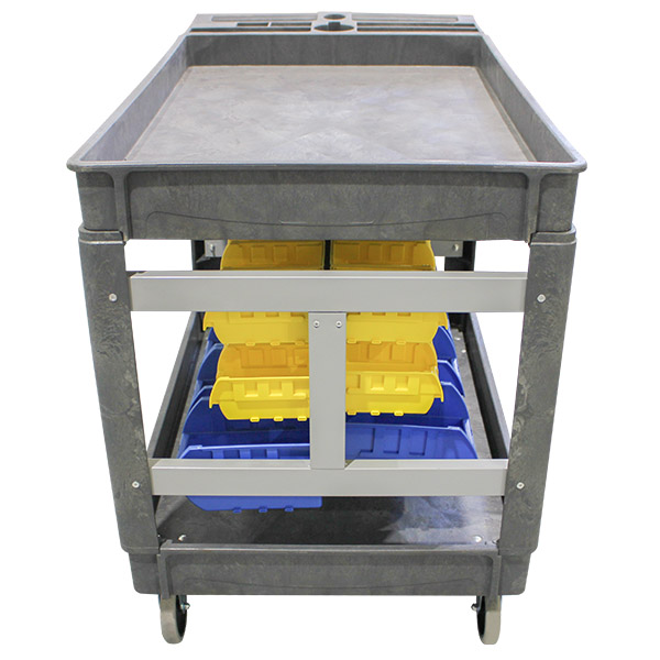 250kg 2 Shelf Warehouse Order Picker Trolley 1185x650x855mm (SPR006 ...