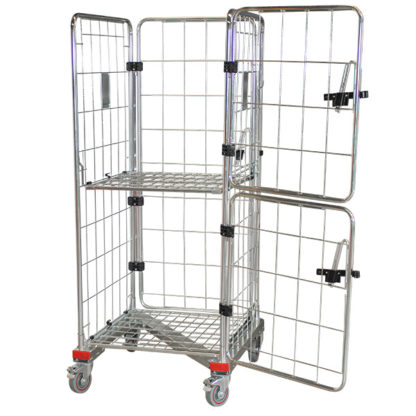 4 Sided Roll Cage with 2 Half Doors + 1 Full Door - Z Base (RCR411 ...