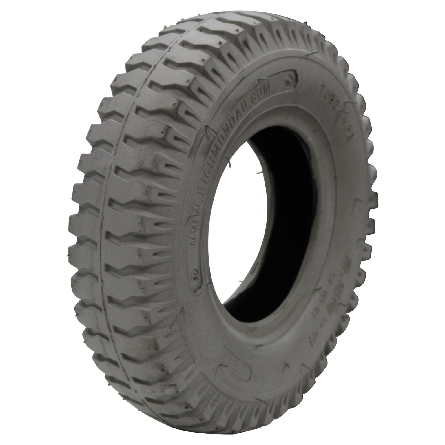 2.50x4 Grey Tyre (TYR1001) - Richmond Wheel & Castor Co