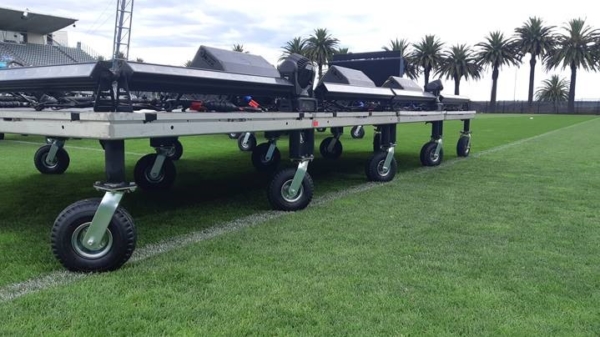 Custom Movable Event Stage Wheels for Mcdonald Jones Stadium NSW ...