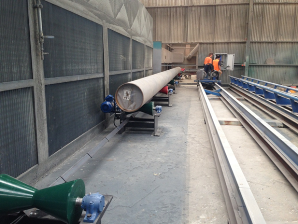 AS Clear Pipe Transfer Conveyor System - Richmond Rolling Solutions