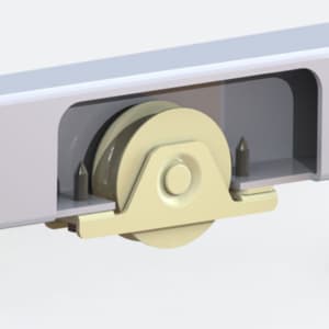 78mm Recessed Gate Track Wheel (GTR003) - Richmond Rolling Solutions