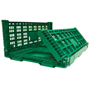32L Collapsible Vented Crate Green (FMC032GRE) - Richmond Rolling Solutions
