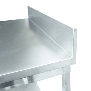 Stainless Steel Flat Bench with Splashback – Grade 304 | 1200 x 600 x ...