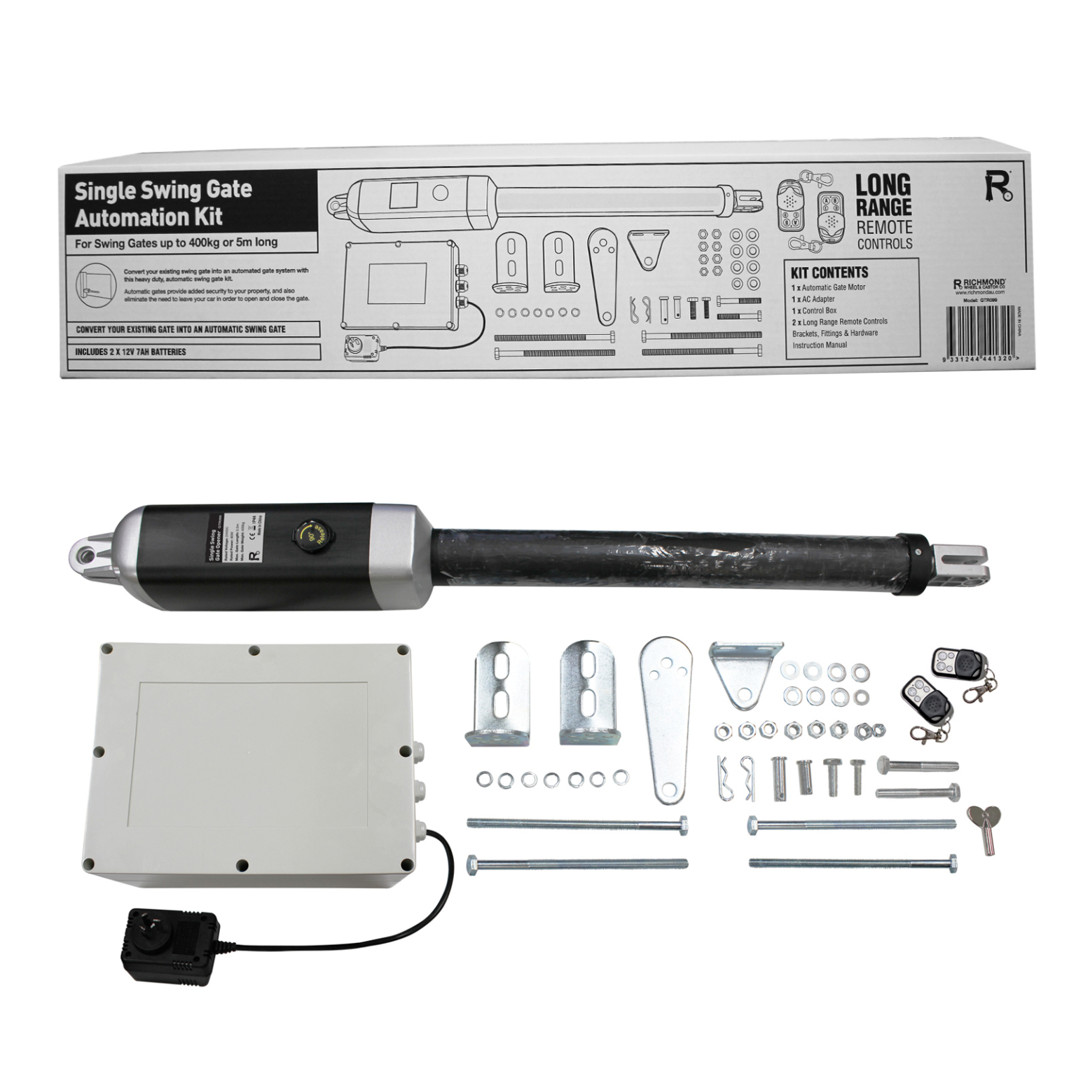 240V AC / 24V DC Powered Sliding Gate Motor suitable for gates up to ...