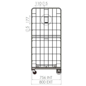 2 Sided Roll Cage – A-Base (RCR200) - Richmond Rolling Solutions