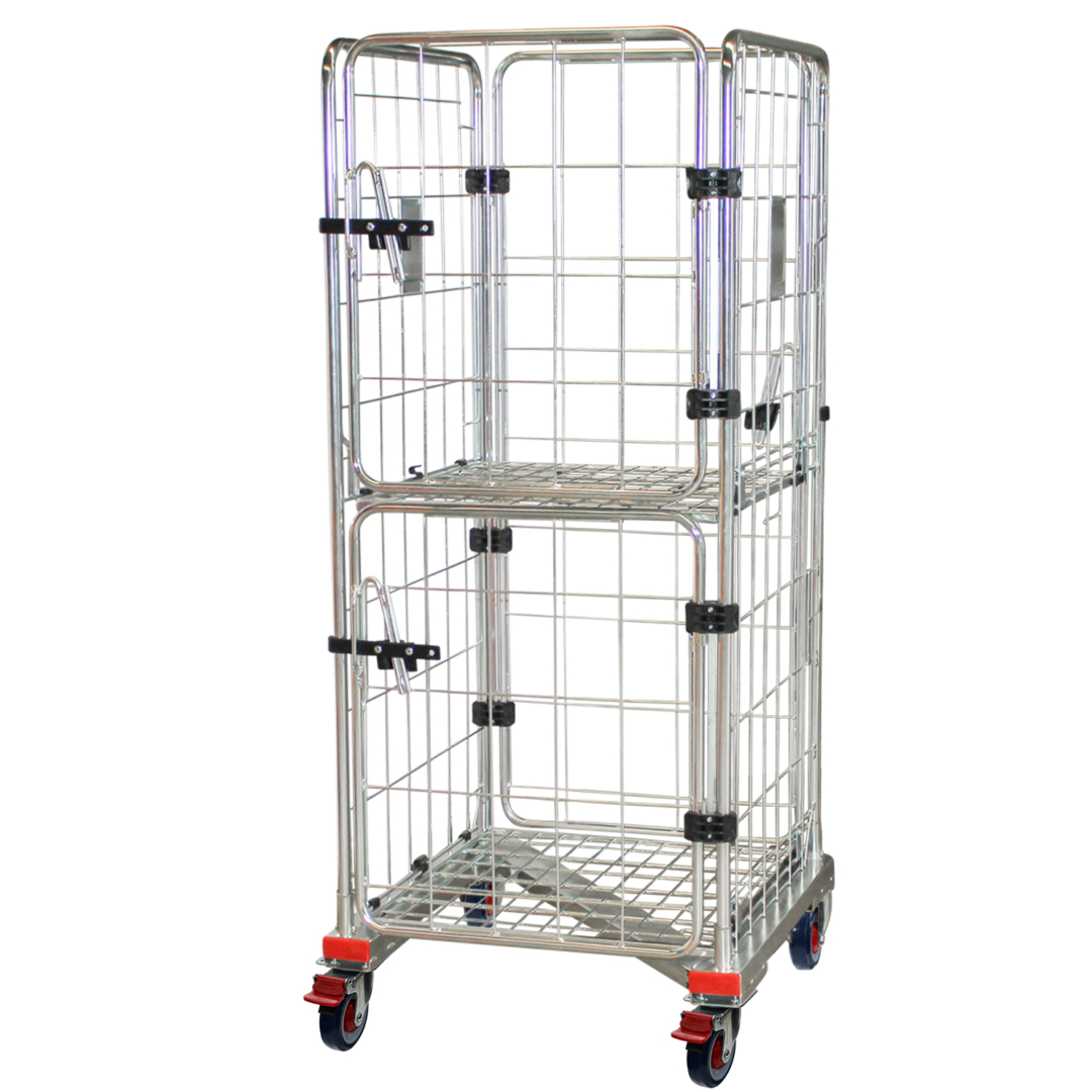 4 Sided Roll Cage with 2 Half Doors + 1 Full Door - Z Base (RCR411 ...