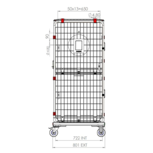 4 Sided Security Roll Cage – Z-Base (RCR511) - Richmond Rolling Solutions