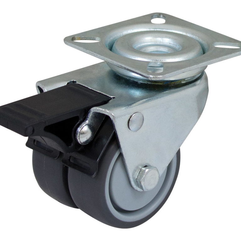 75mm Rubber Wheel 50kg Capacity Castor (S3710) - Richmond Wheel & Castor Co