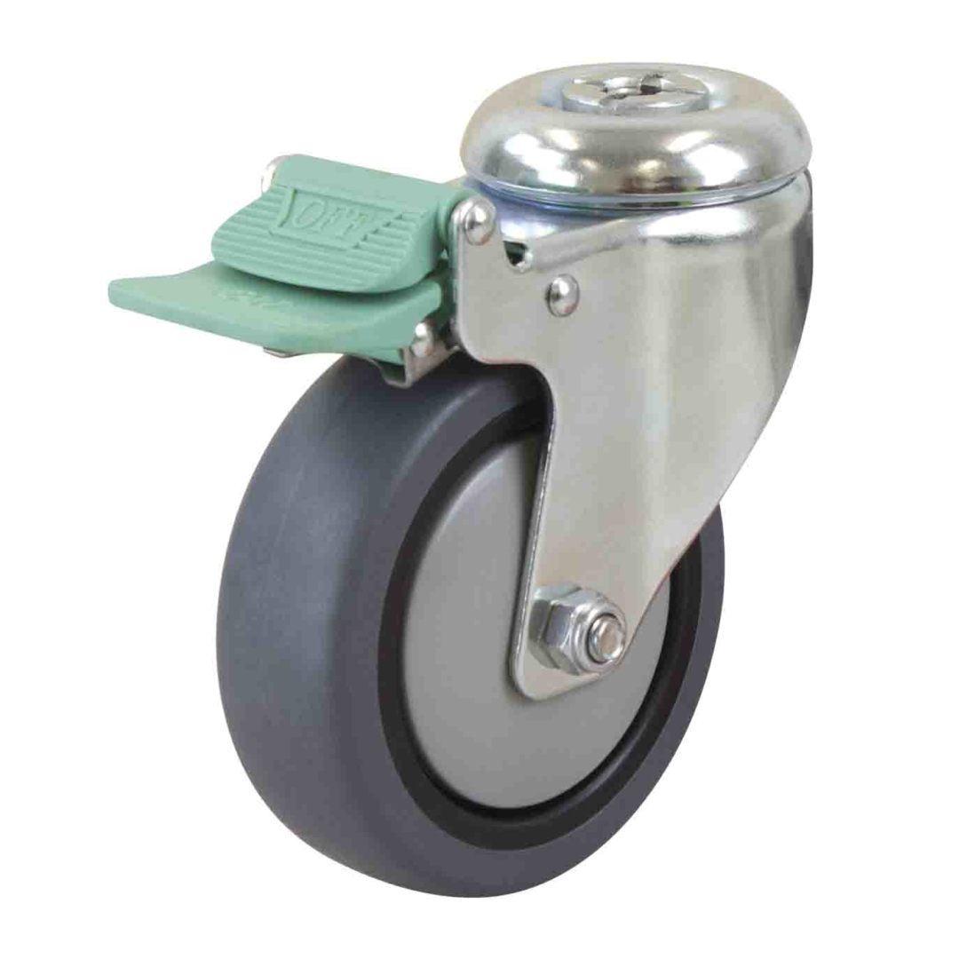 100mm Anti-Static Swivel Chrome Durolite Castor (S4469D) - Richmond ...