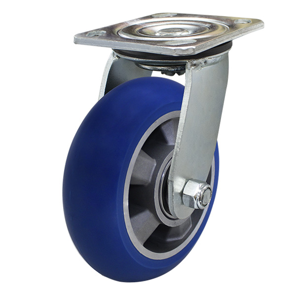 125mm Donut Profile Polyurethane Tyred Aluminium Centred Castor 200kg ...