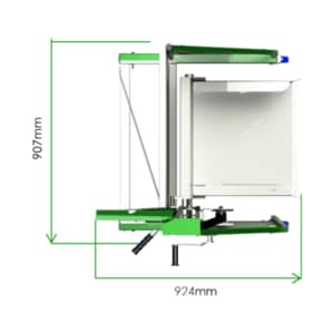 Simpro Ezi-MT Manual Bin Lifter 1.5m (WBL1500MAN) - Richmond Rolling Solutions