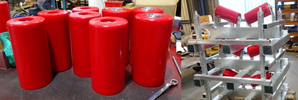 Custom made stackable Pipe Rollers that can handle any pipeline in any ...