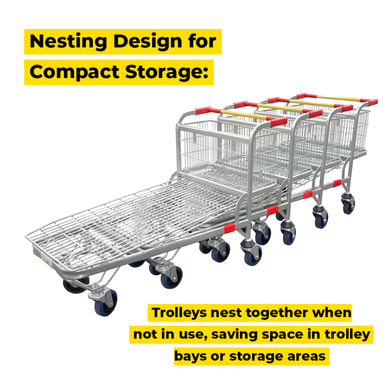 Spring Mesh Platform Trolley with Fifth Wheel - Richmond Rolling Solutions