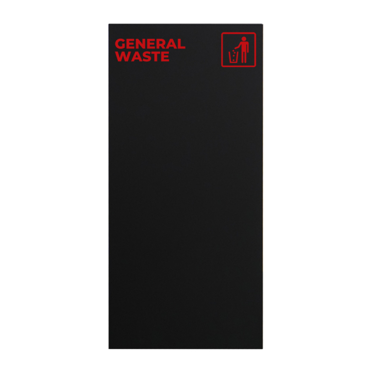 Waste Recycling Station Bin – Red Lid – General Waste (WRS001 ...
