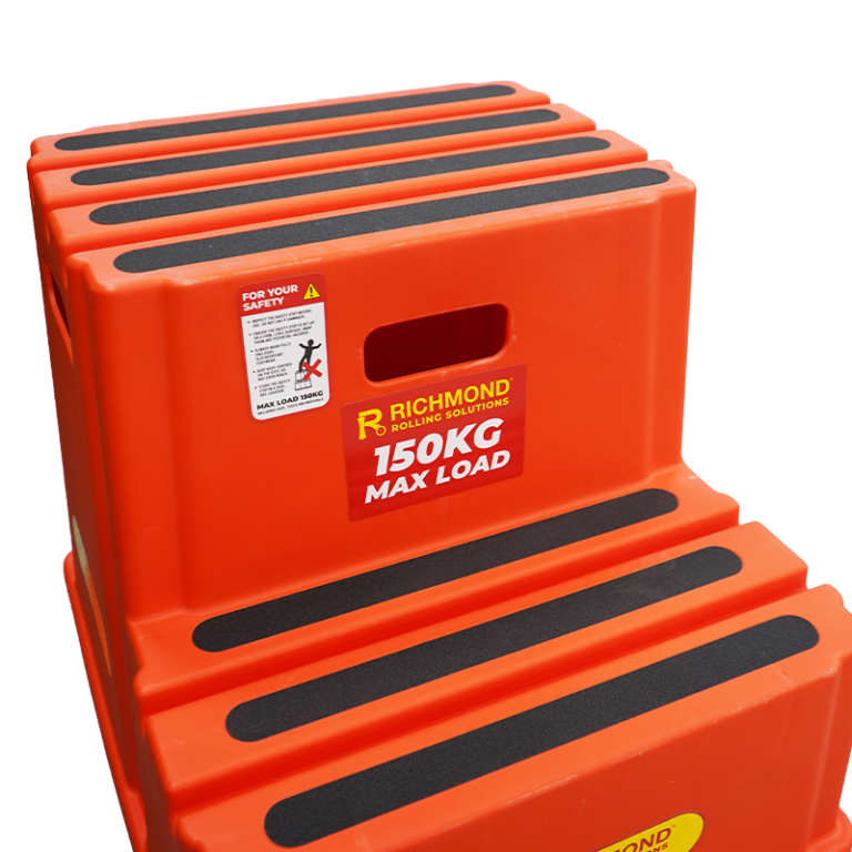 150kg 2-Step Safety Stair Step (SSR009) - Richmond Rolling Solutions