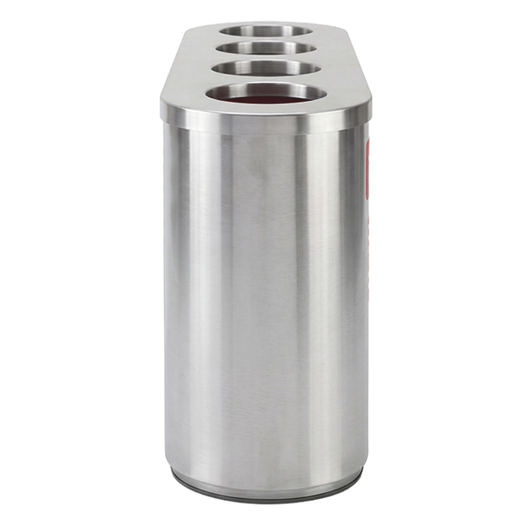 Stainless Steel Waste Sorting Station - Red, Yellow, Blue & Green ...